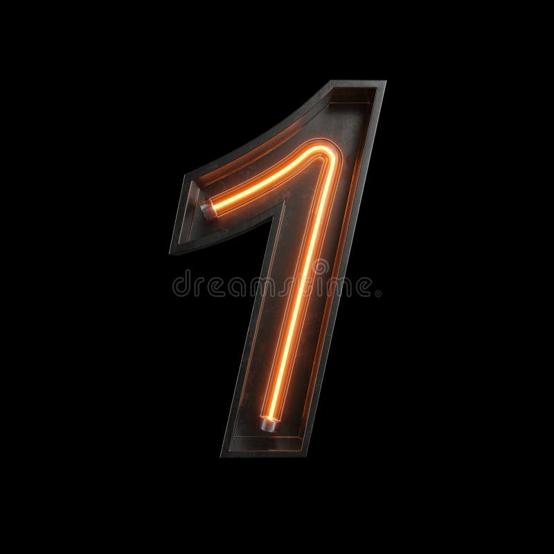 Number Made Neon Light Stock Illustrations – 1,204 Number Made Neon ...