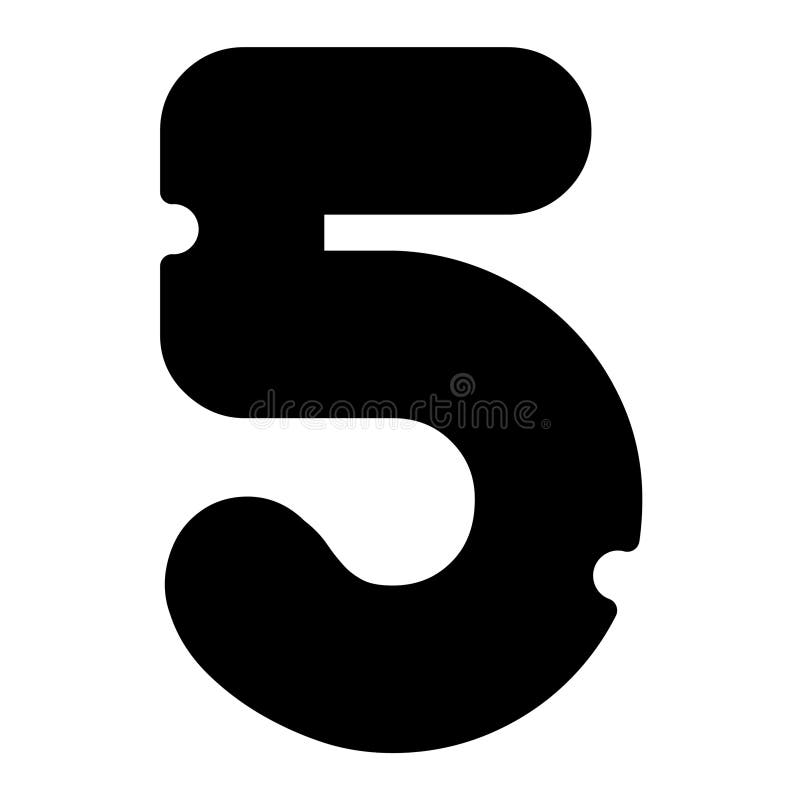 5 Number Alphabet Typeface, Graphics. Mice Cheese Font. Stock Vector ...