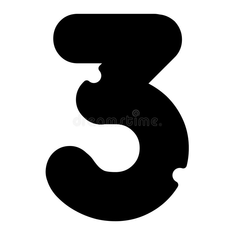 3 Number Alphabet Typeface, Graphics. Mice Cheese Font. Stock Vector ...