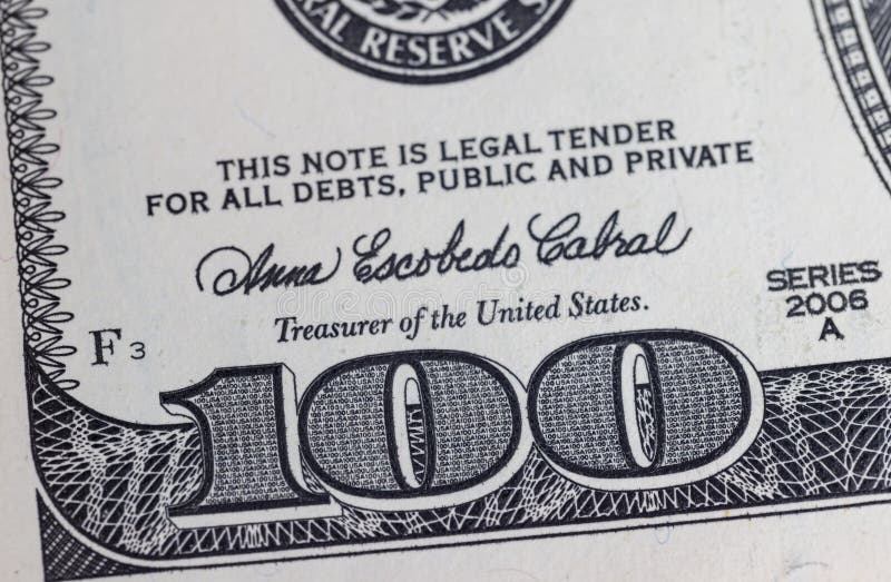 176 Number 100 American Hundred Dollar Bill Details Stock Photos - Free ...
