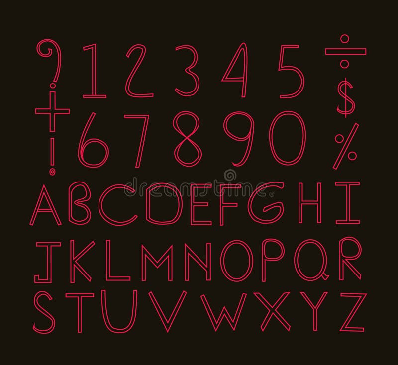 Number Arts Work Pattern Texture Stock Illustration - Illustration of ...