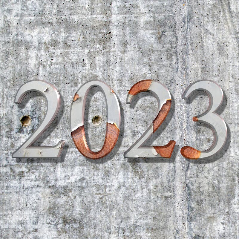 Number 2023 As 3D Illustration, 3D Rendering, 3D Representation ...