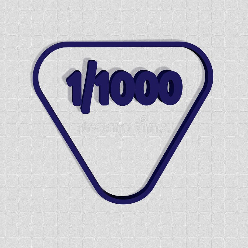 Number 1 1000 As 3D Illustration, 3D Rendering, 3D Representation ...