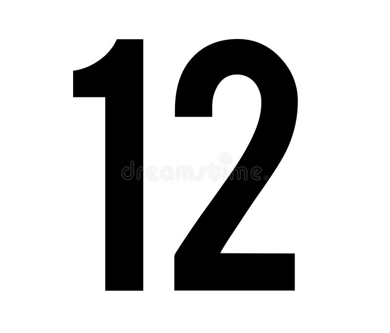 12 number background stock illustration. Illustration of diagram ...