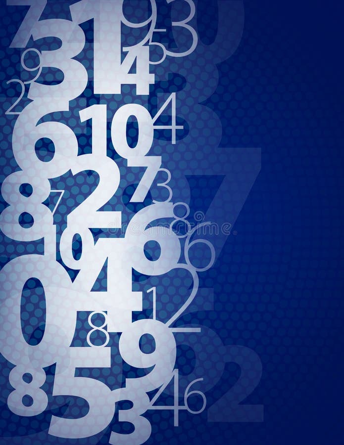 Numbers Number Background stock vector. Illustration of flow - 36599034