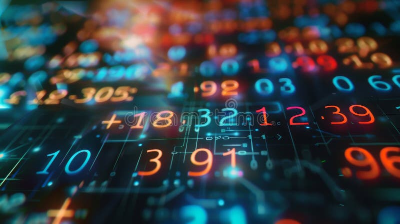 Number Backgrounds about Calculators and Accounting Stock Image - Image ...