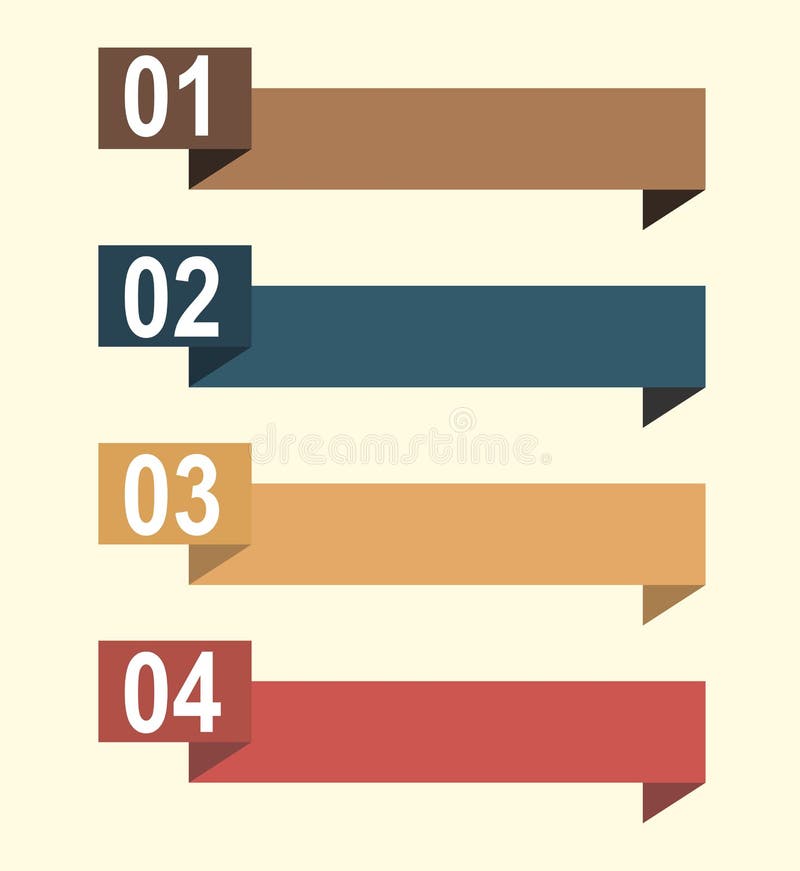 Number banner stock vector. Illustration of yellow, three - 36088913