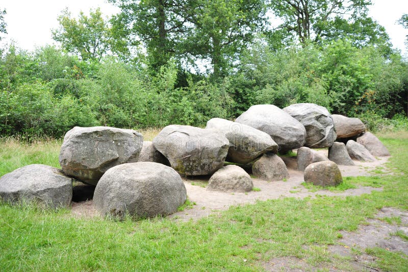 Number of Big Unshaped Stones in a Garden Stock Photo - Image of ...