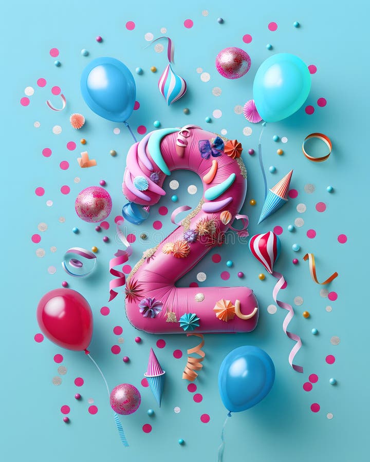 Balloons Design Elegant for Celebration Party Vector Illustration Stock ...