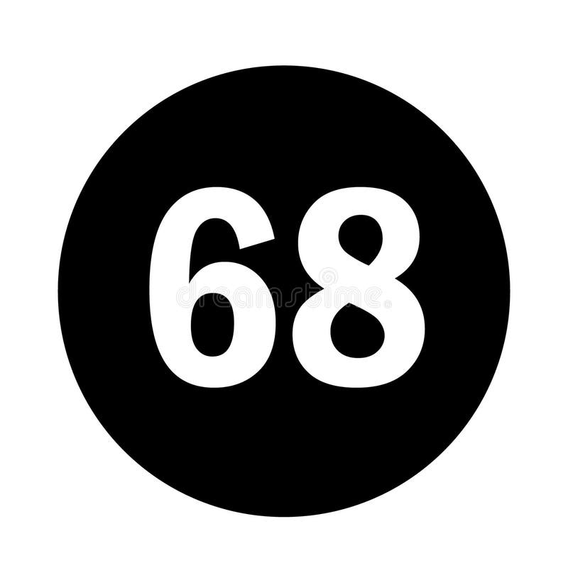Numeral 68 Stock Illustrations – 35 Numeral 68 Stock Illustrations ...