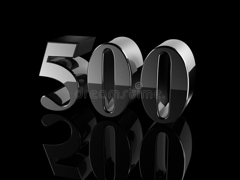 Number 500 stock illustration. Illustration of number - 46187537
