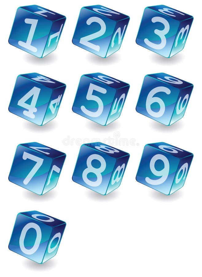 Number Block stock vector. Illustration of cube, group - 28225653