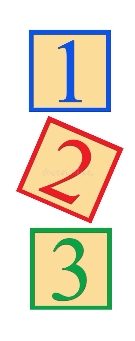 1 2 3 Blocks Number Stock Illustrations – 121 1 2 3 Blocks Number Stock ...