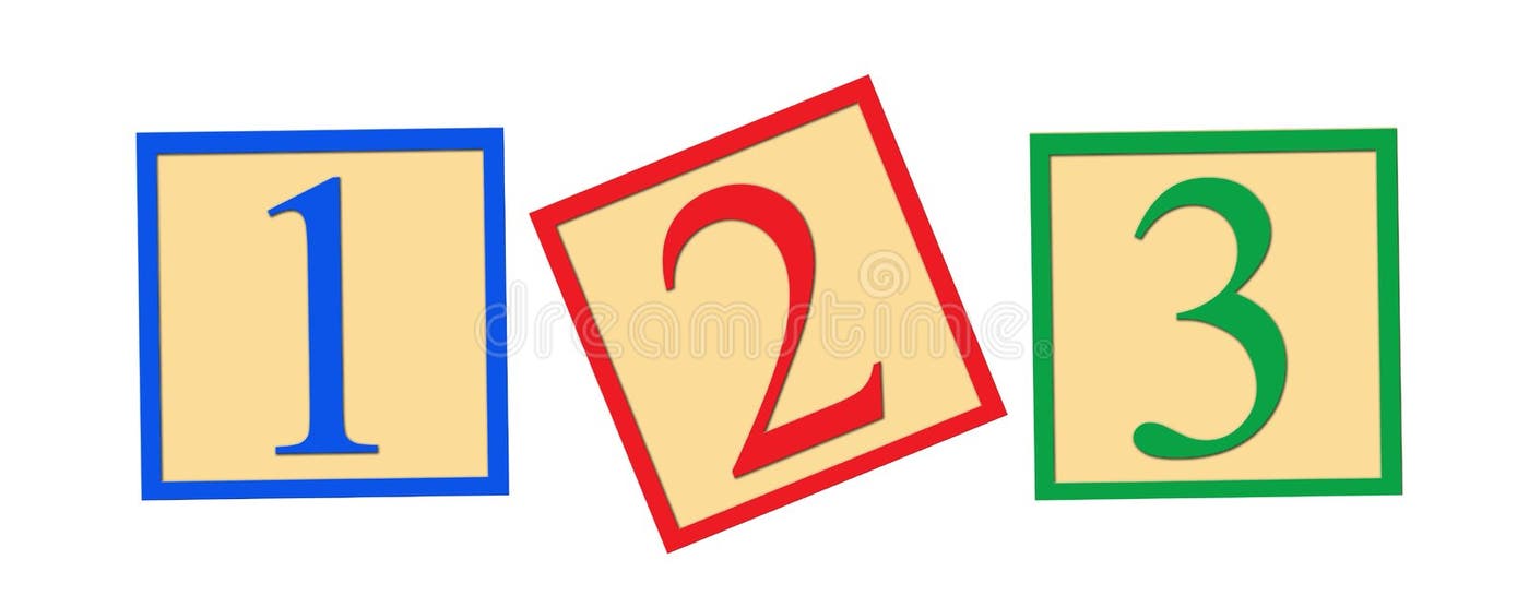 1 2 3 Blocks Number Stock Illustrations – 30 1 2 3 Blocks Number Stock ...