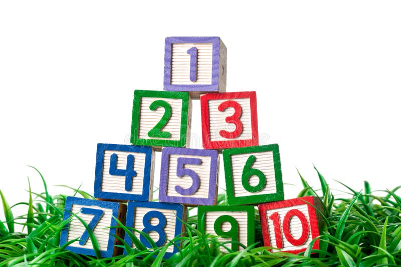 Number Blocks Stacked Grass Stock Photos - Free & Royalty-Free Stock ...