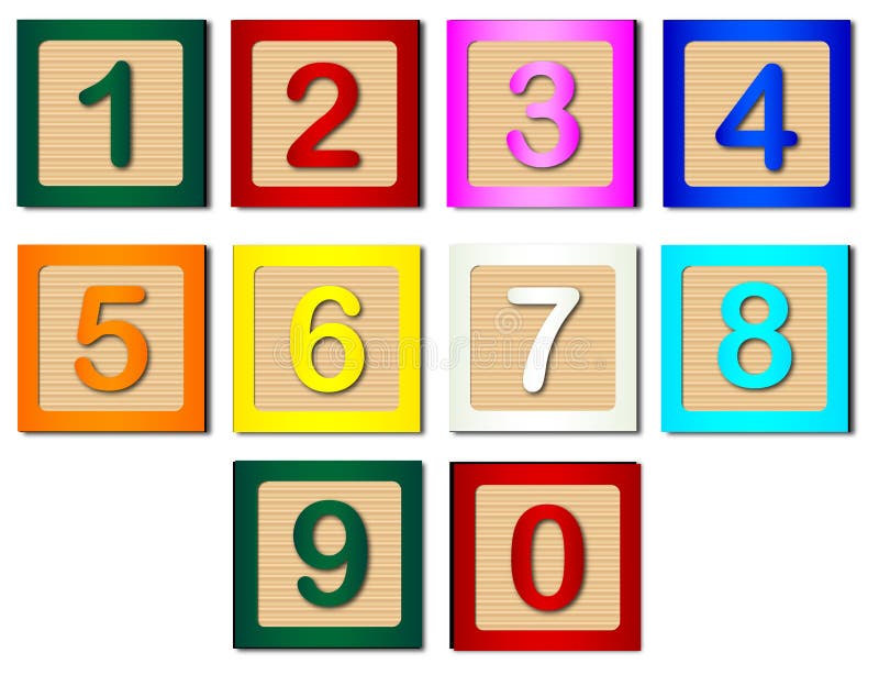 Number Blocks stock illustration. Illustration of digits - 55711558 Number Blocks stock illustration. Illustration of digits - 55711558