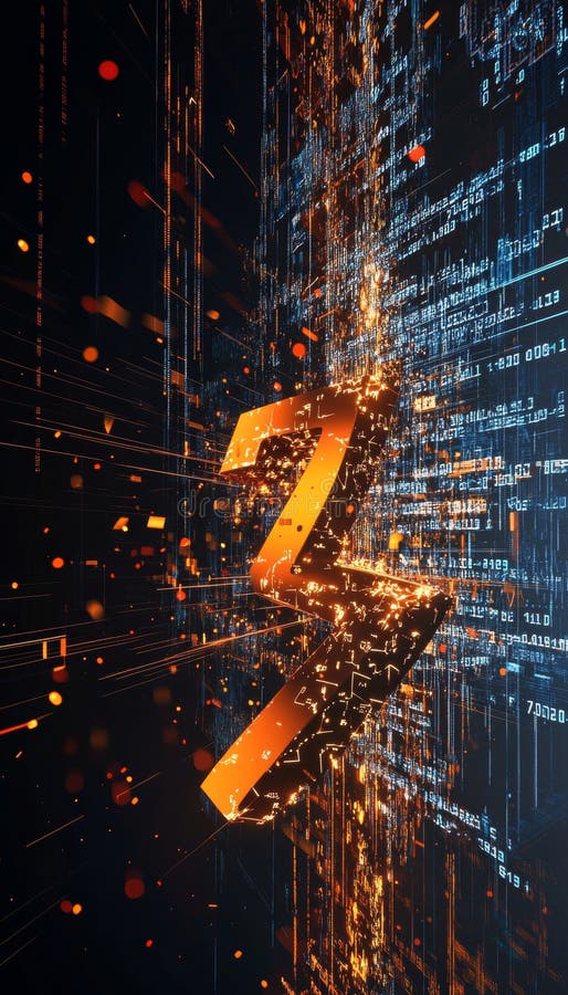 A Number Breaking Free from a Sea of Code, Symbolizing Creativity and ...