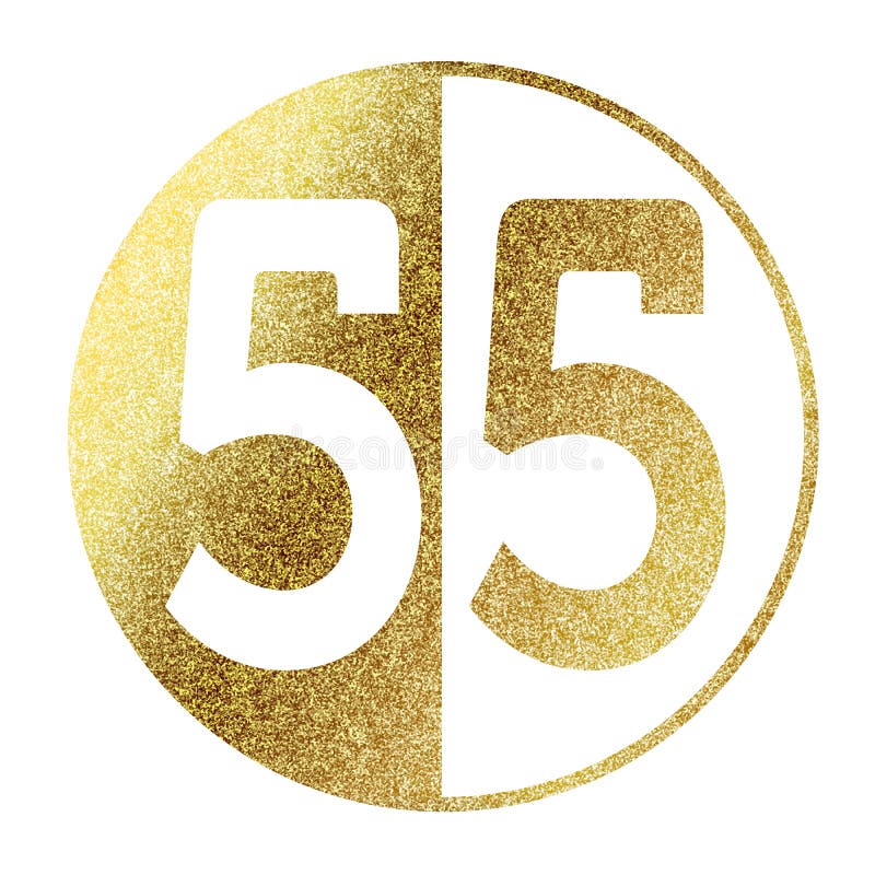 Number 55 stock vector. Illustration of icon, label, white - 86309953