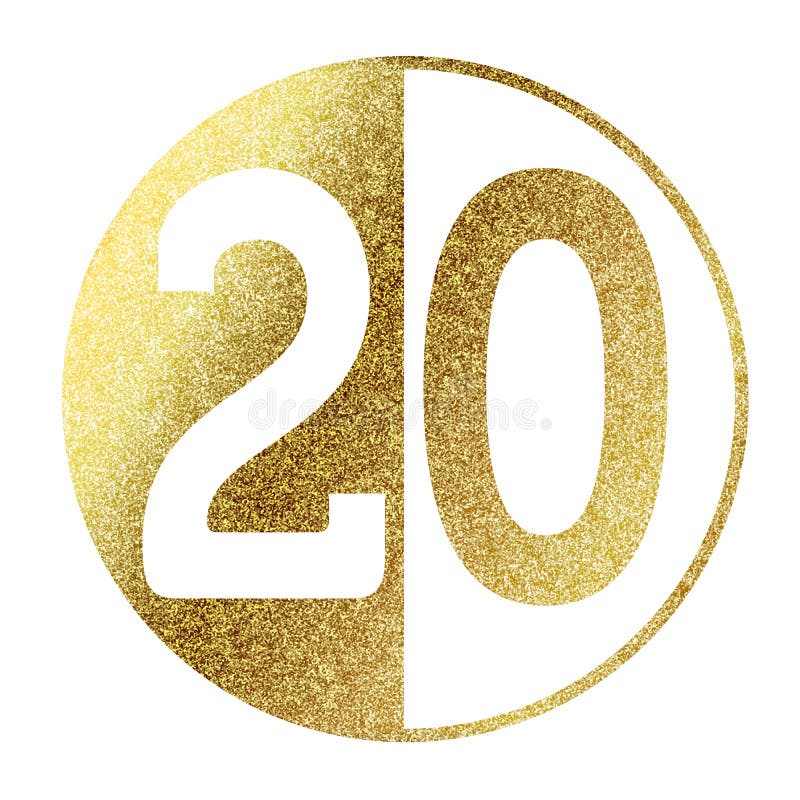 Number 20 stock vector. Illustration of number, anniversary - 86310305