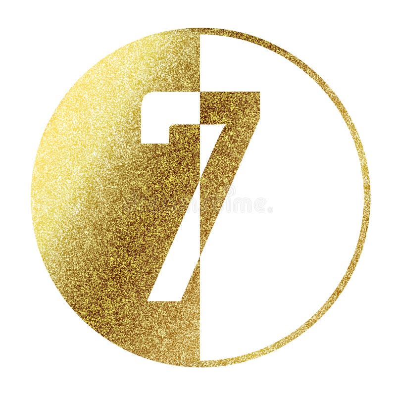 Number 7 stock vector. Illustration of number, logo, sparkle - 86310355