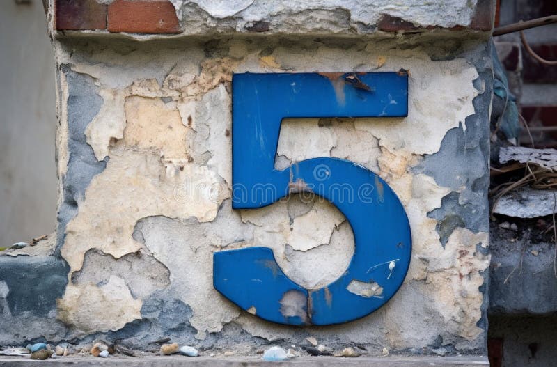 Number 5 on a Building stock illustration. Illustration of building ...