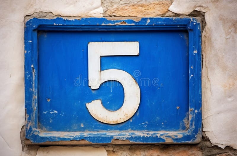 Number 5 on a Building stock illustration. Illustration of numerals ...
