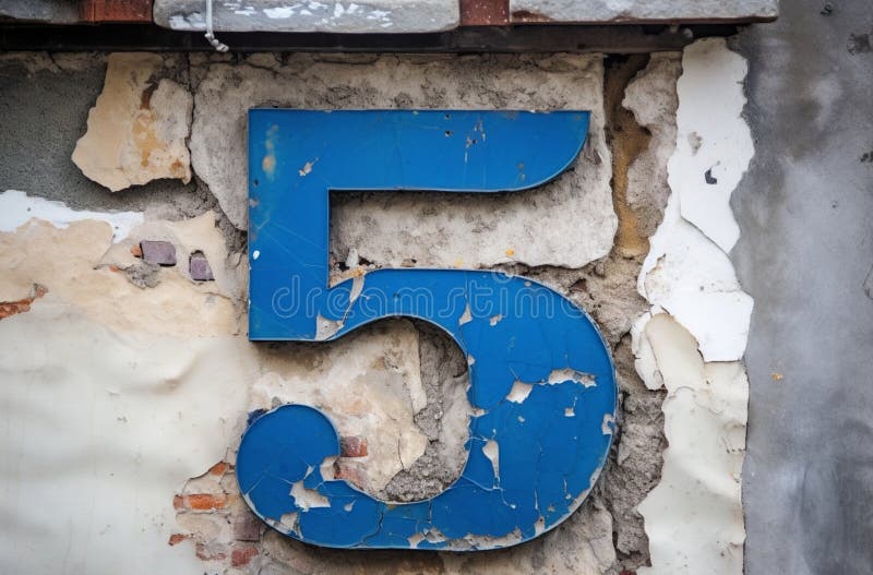 Number 5 on a Building stock illustration. Illustration of five - 289091165