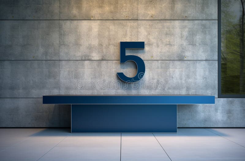 Number 5 on a Building stock illustration. Illustration of street ...