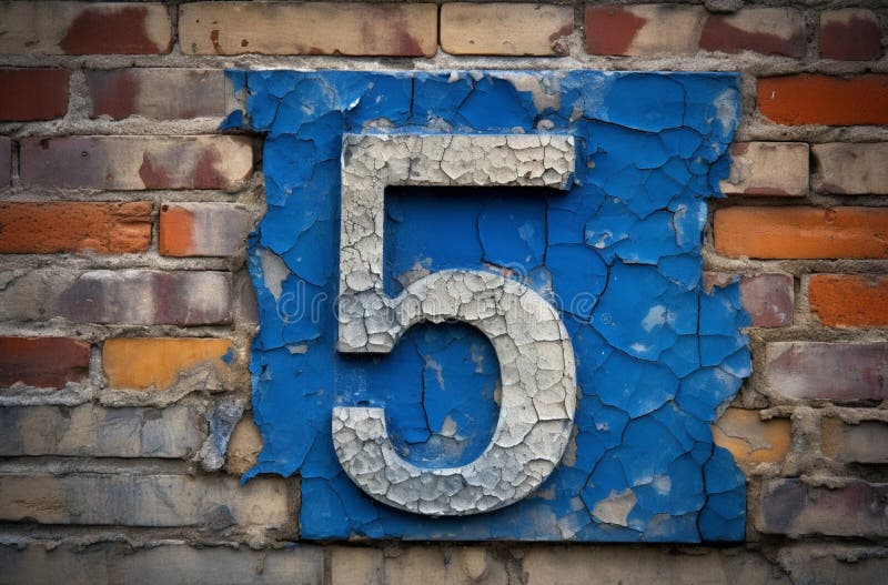 Number 5 on a Building stock illustration. Illustration of number ...