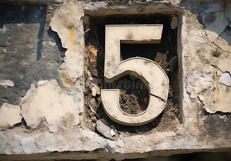 Number 5 on a Building stock illustration. Illustration of architecture ...