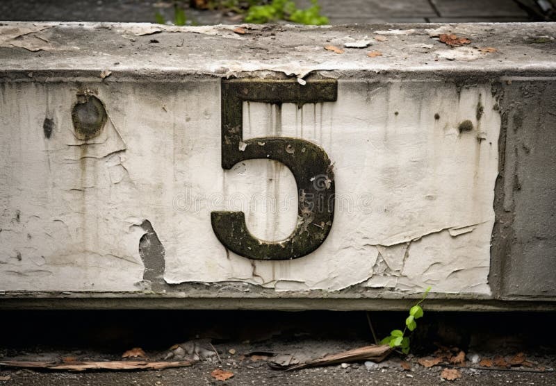 Number 5 on a Building stock illustration. Illustration of five - 289092301