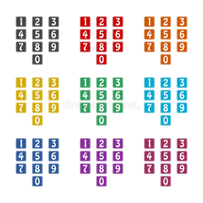 Number Bullet Points Flat Circle Stock Illustrations – 115 Number ...