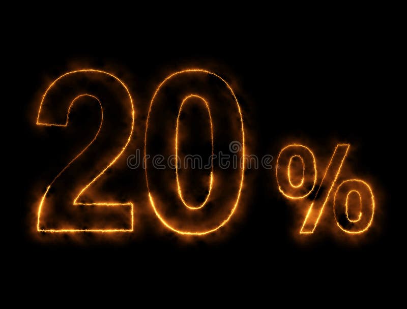 20 Number Burning Wire, Lightning Effect Stock Illustration ...