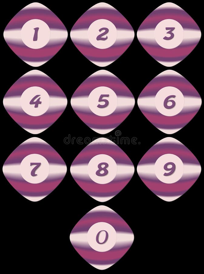 Number Button Picture. Image: 5340947