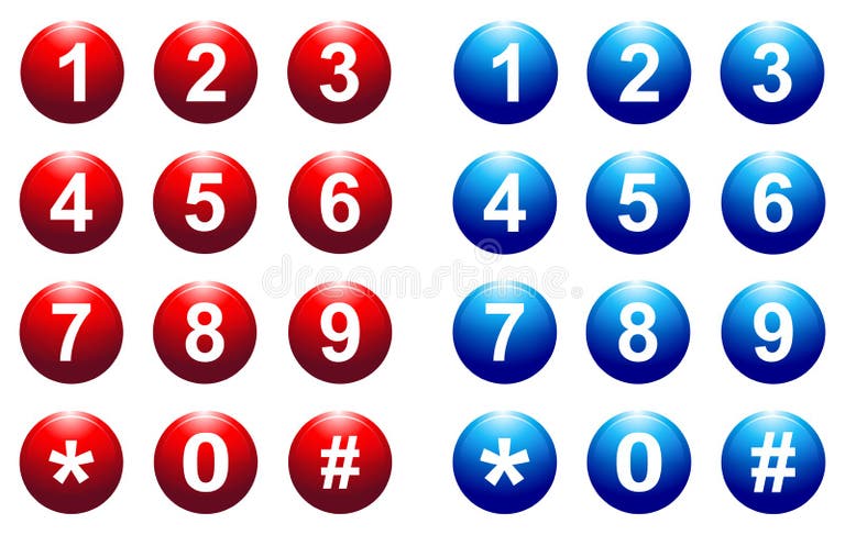 Number button stock vector. Illustration of icon, button - 41824665