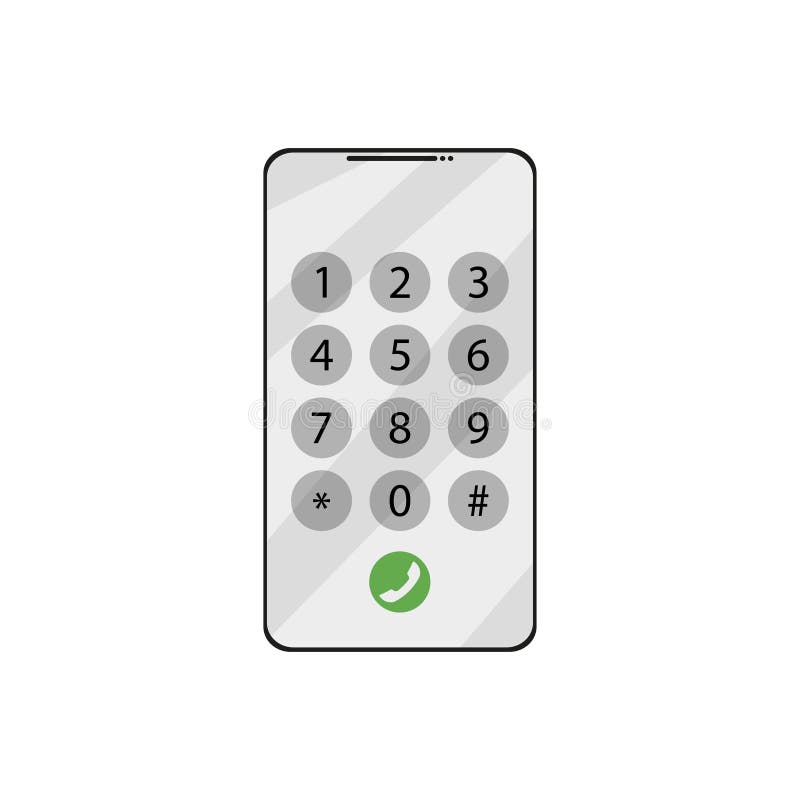 Number Buttons. Vector Set. Stock Vector - Illustration of call, mobile ...