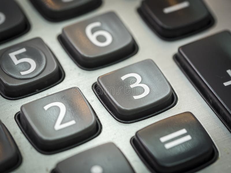 Number on Calculator Closeup Stock Photo - Image of closeup, technology ...