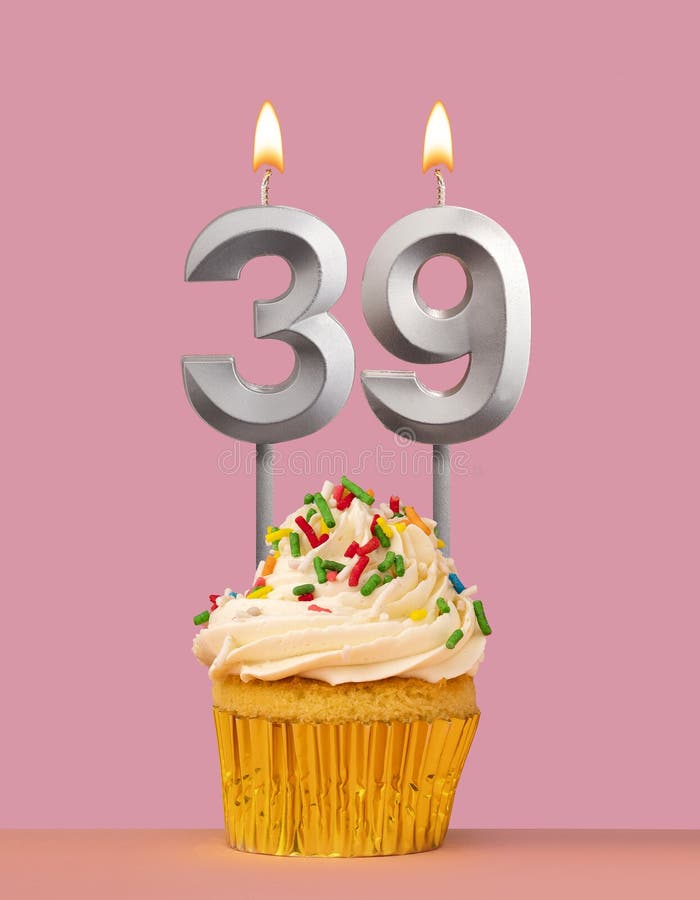 Birthday Card Number 0 - Cupcake with Balloons Stock Photo - Image of ...