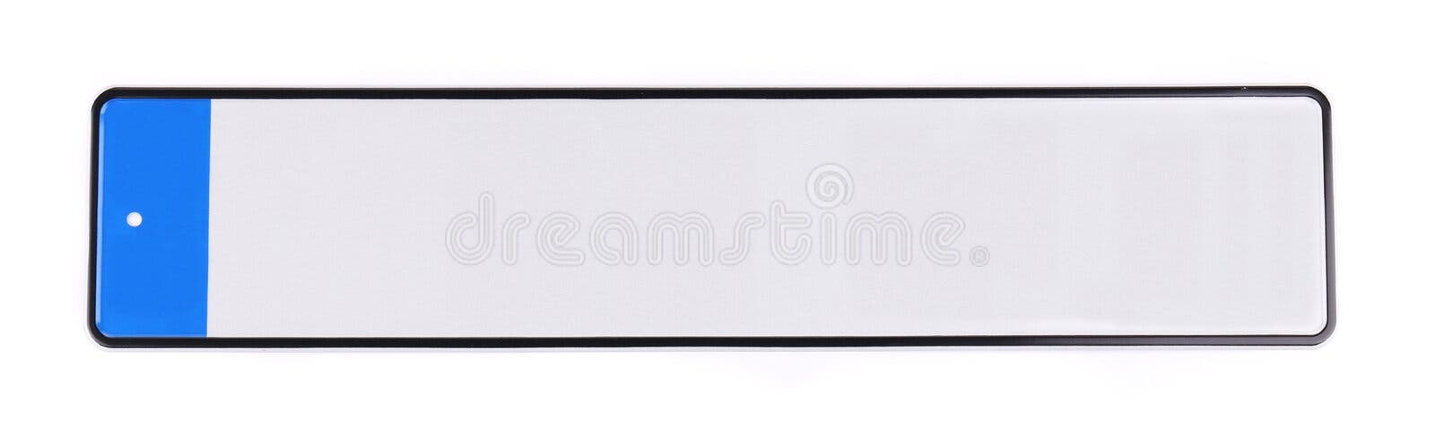 Empty License Plate with Editable Texts Stock Vector - Illustration of ...