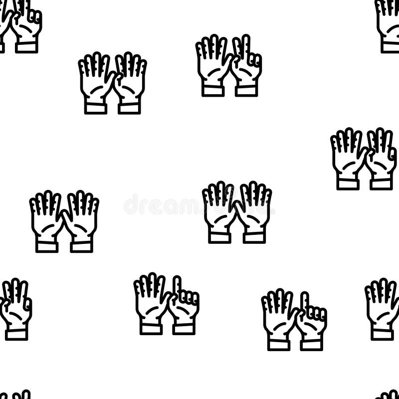 Number Character Cute Vector Seamless Pattern Stock Vector ...