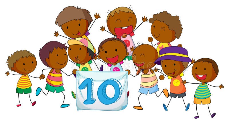 Number 10 Cartoon Numbers Characters Stock Illustrations – 36 Number 10 ...