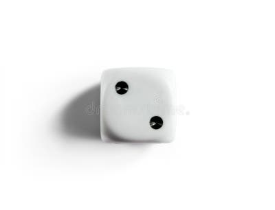 Number 2 on Clean Dice. Top View Stock Photo - Image of luck, chance ...