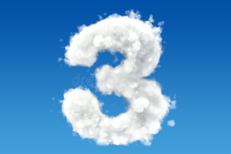 Clouds Shape Numbers Stock Illustrations – 116 Clouds Shape Numbers ...