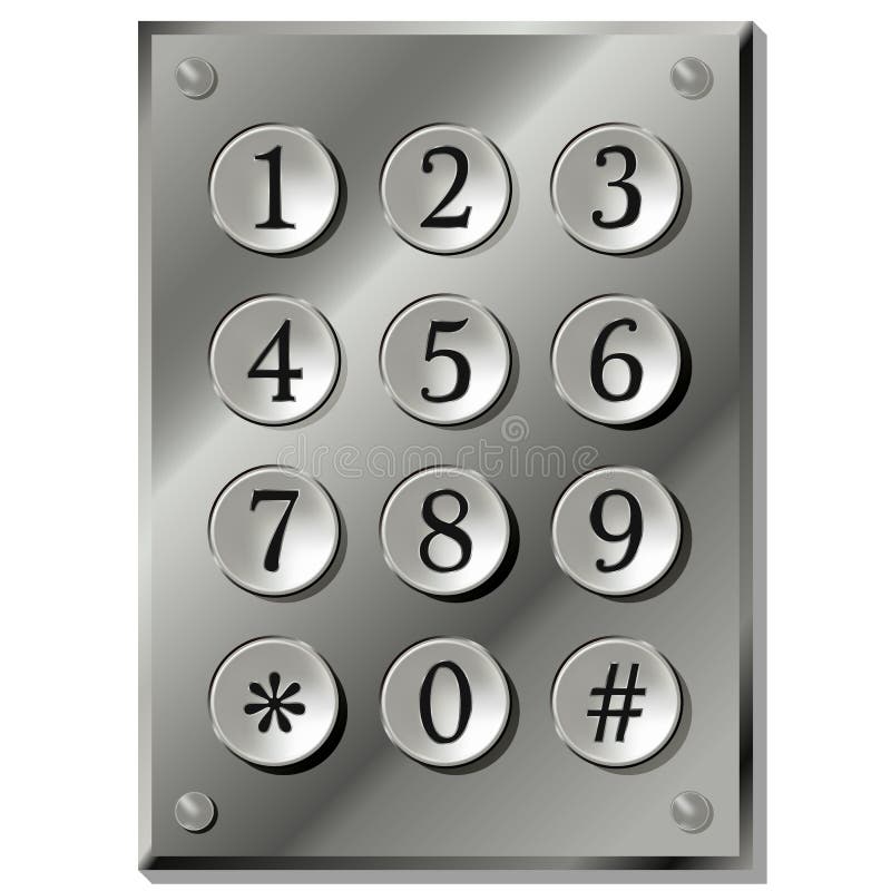 Number code keyboard stock vector. Illustration of code - 121055285
