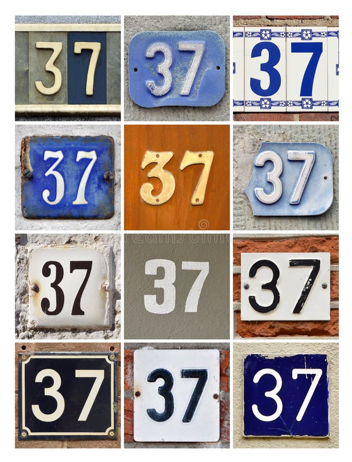 Number 37 stock image. Image of color, figure, digit - 46296439