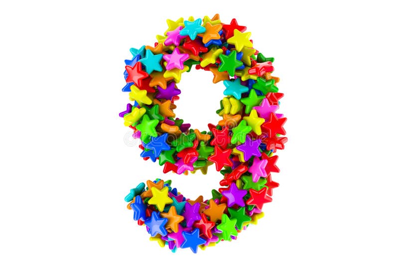 Numeral Star 9 Stock Illustrations – 23 Numeral Star 9 Stock ...