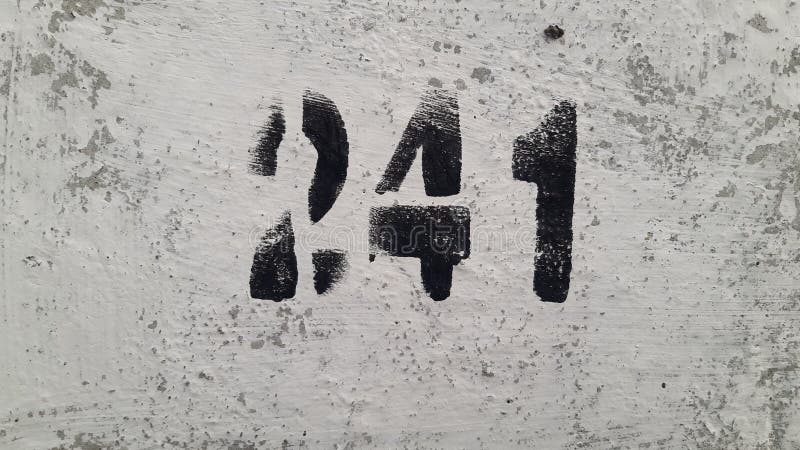 Number 241 on Concrete Background. Stock Image - Image of market ...