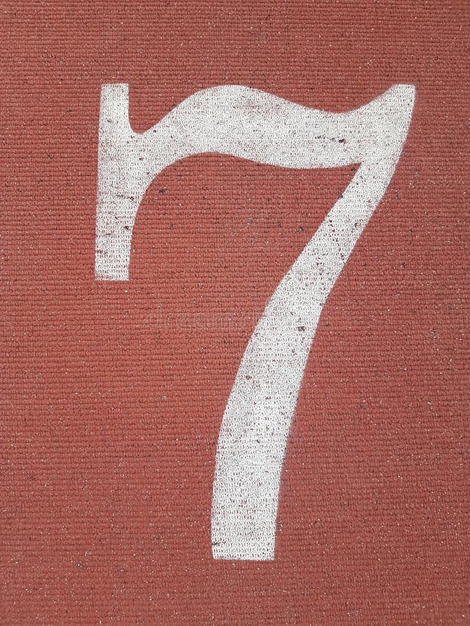 Number 7 stock image. Image of rouge, cool, number, chiffre - 105897403