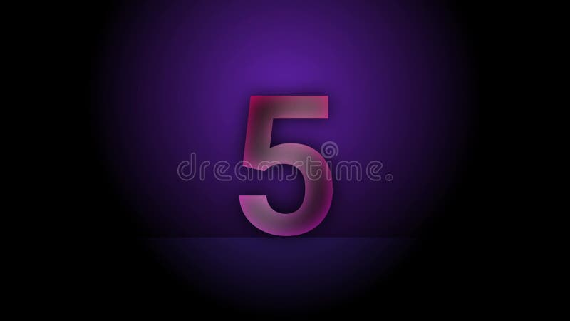 Number Countdown Animation. Stock Footage - Video of hour, timer: 331945532