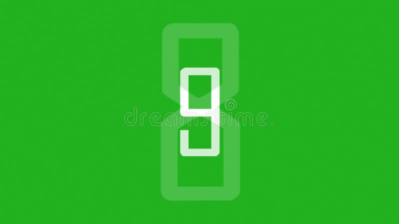Number Countdown on Green Screen LibraryNumber Countdown on Green ...
